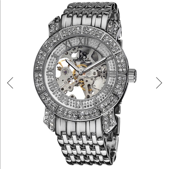 Joshua & Sons | Accessories | Joshua And Sons Skeleton Silver Dial ...